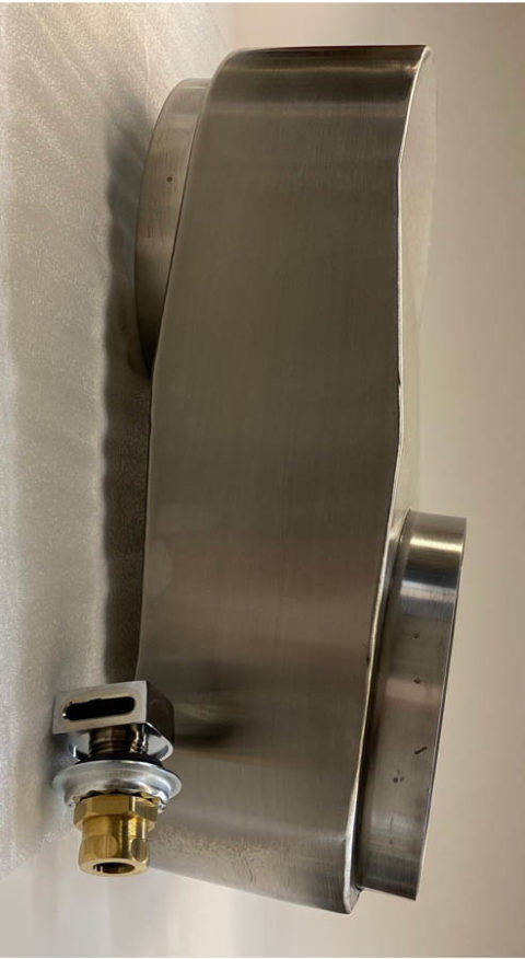 Stainless Steel Offset Chute – Fits 6 5/8″ sink openings – Hammerall ...